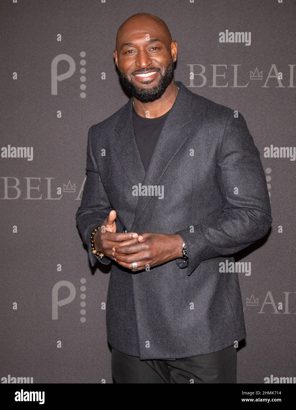 February 9, 2022, Santa Monica, California, USA: Adrian Holmes attends ...