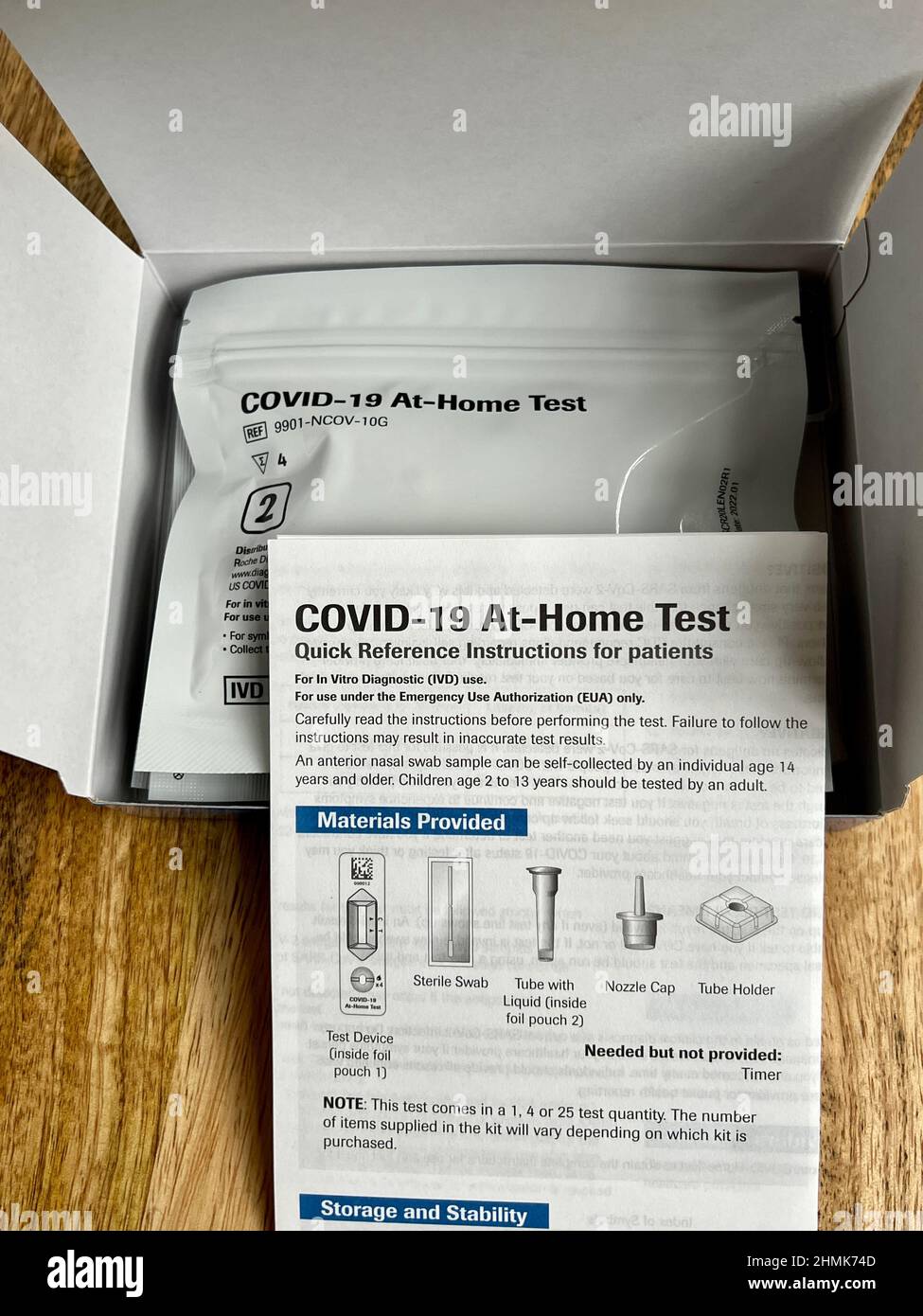 Covid tests delivered by usps hi-res stock photography and images - Alamy