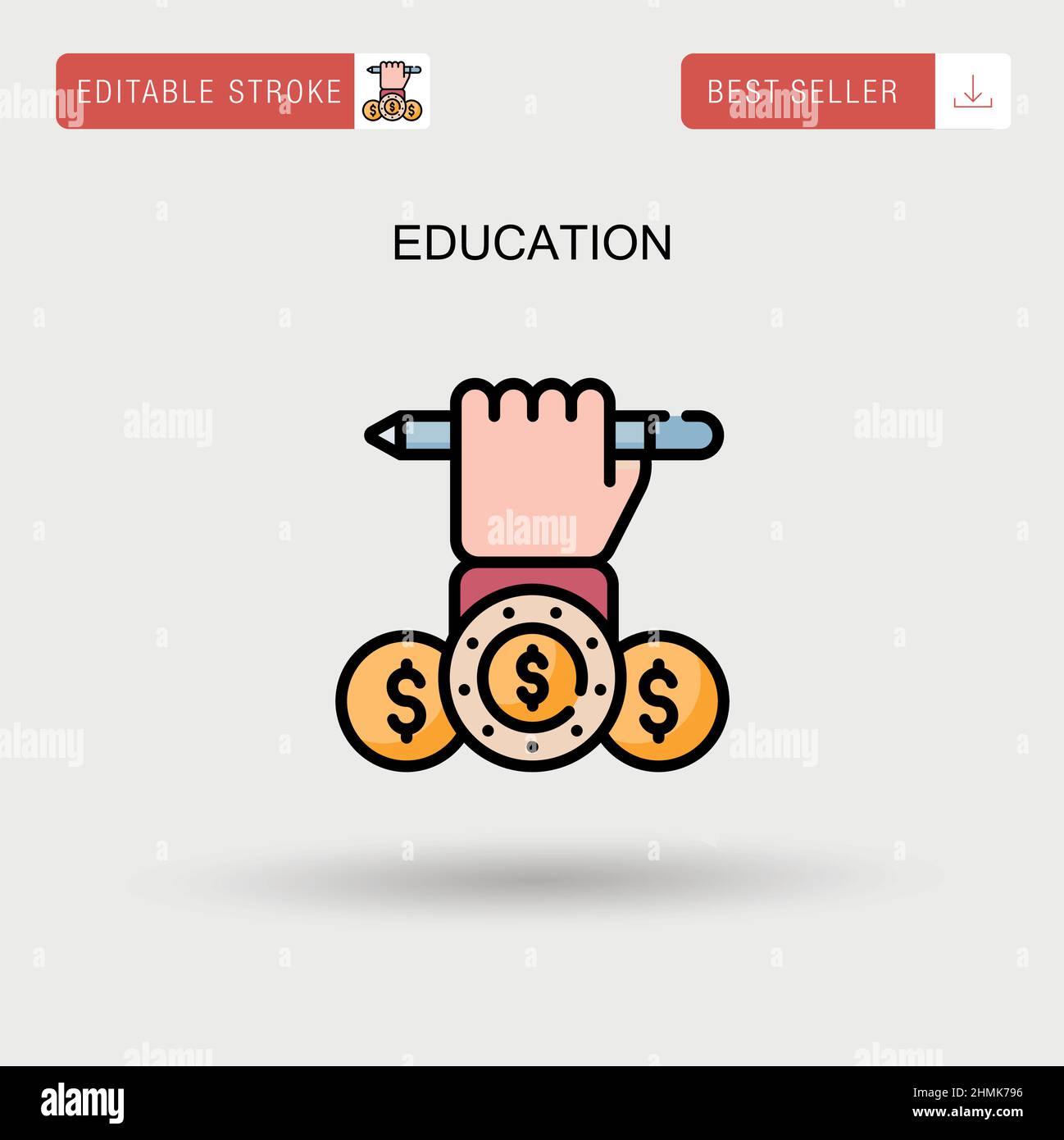 Education Simple vector icon Stock Vector Image & Art - Alamy