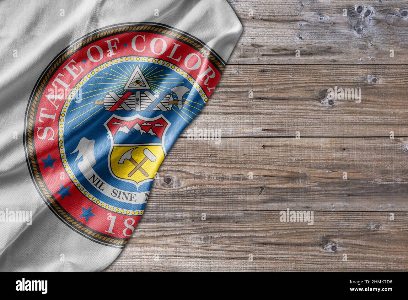 United States country state Alabama on old wooden pattern table board ...