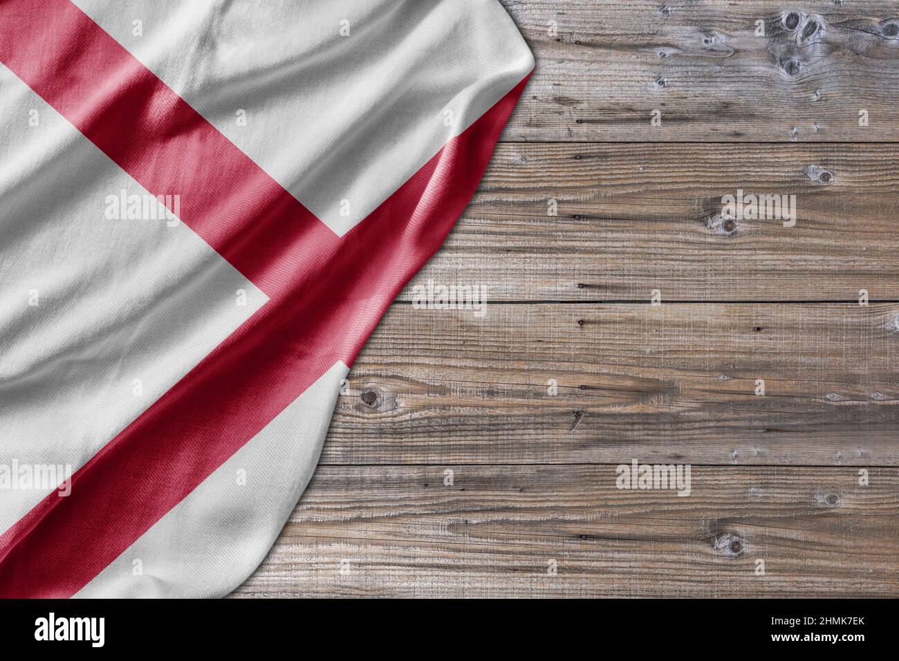 United States country state Alabama on old wooden pattern table board ...