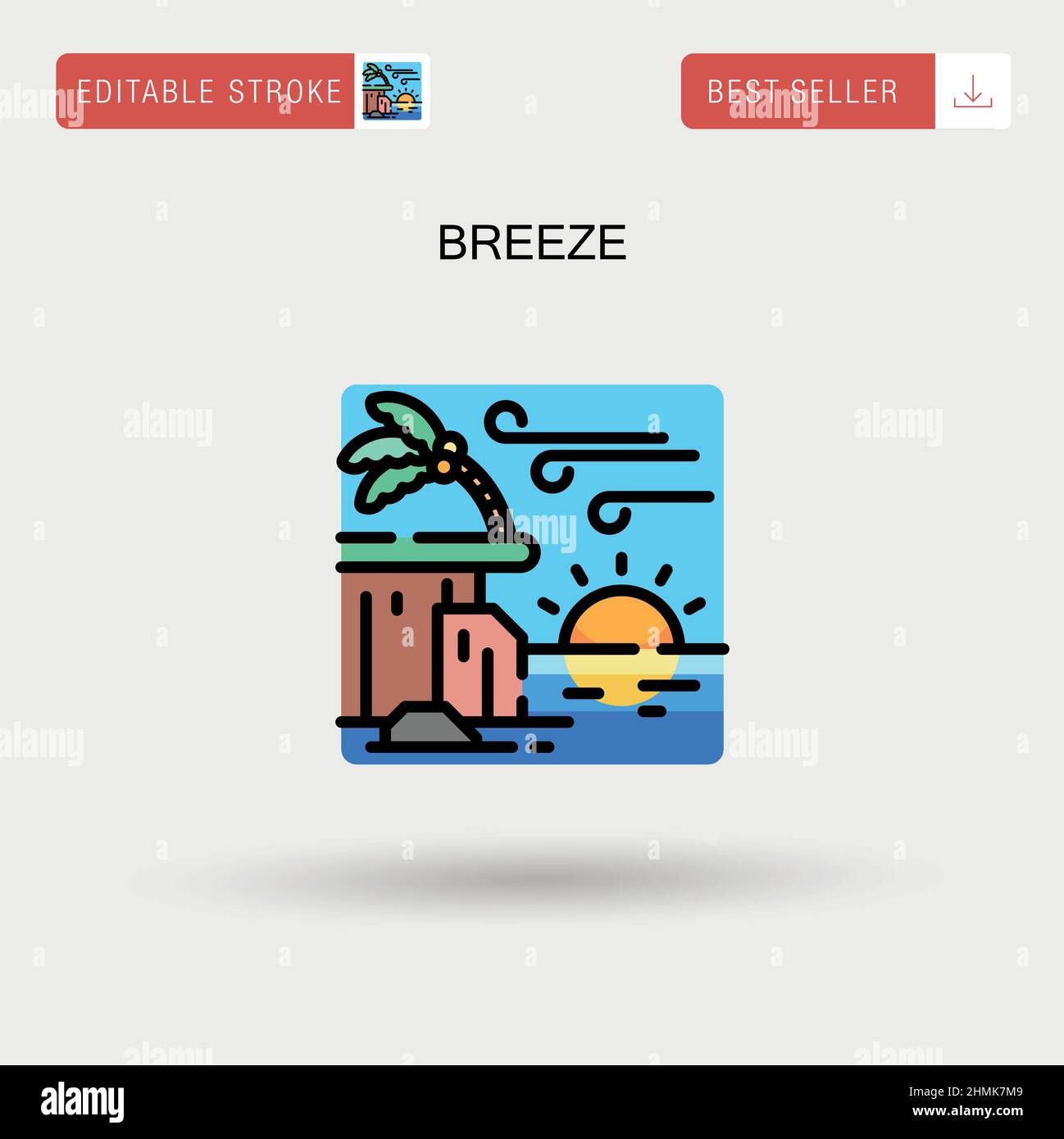 Breeze blowing Stock Vector Images - Alamy