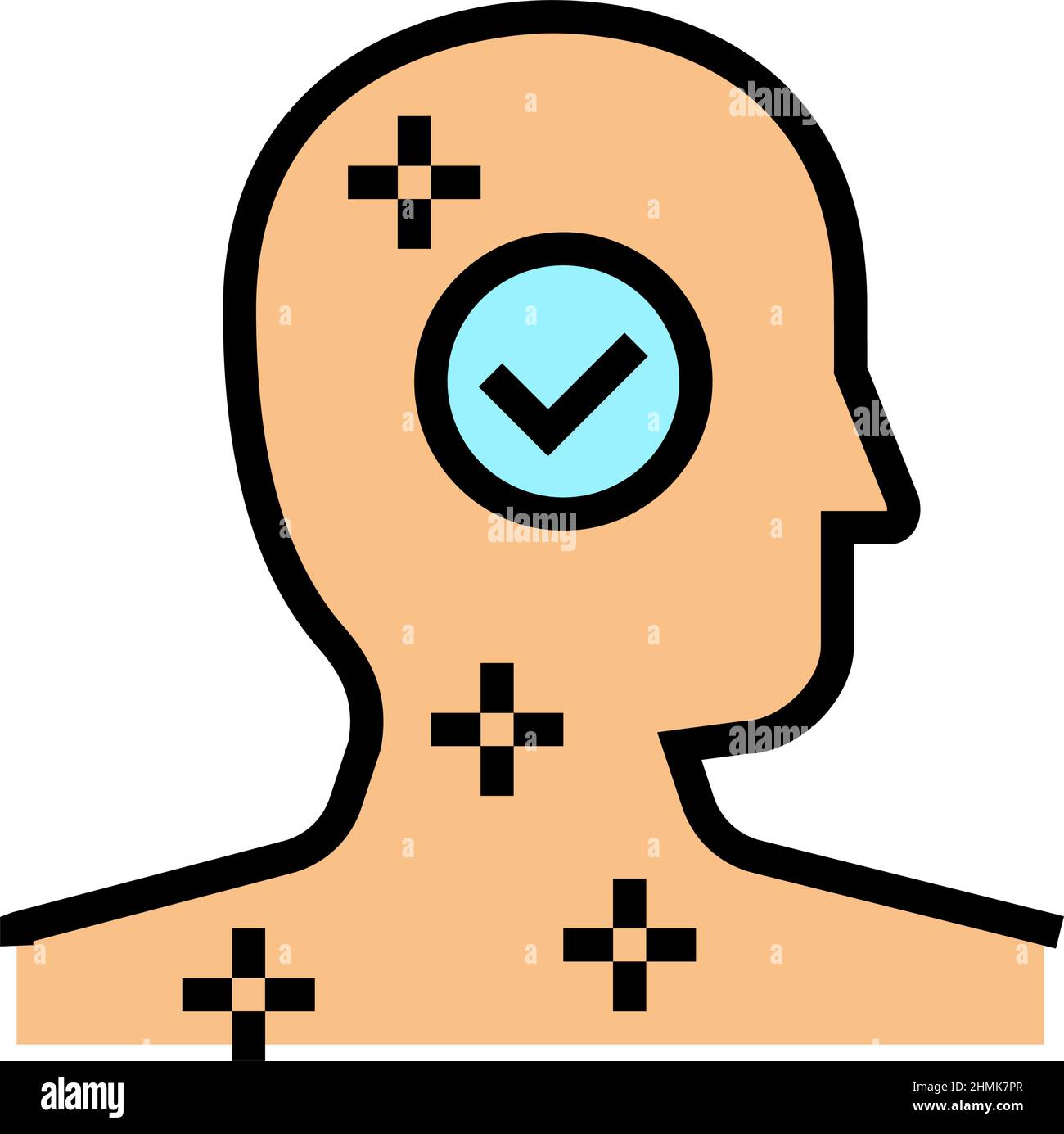 normal skin color icon vector illustration Stock Vector Image & Art - Alamy