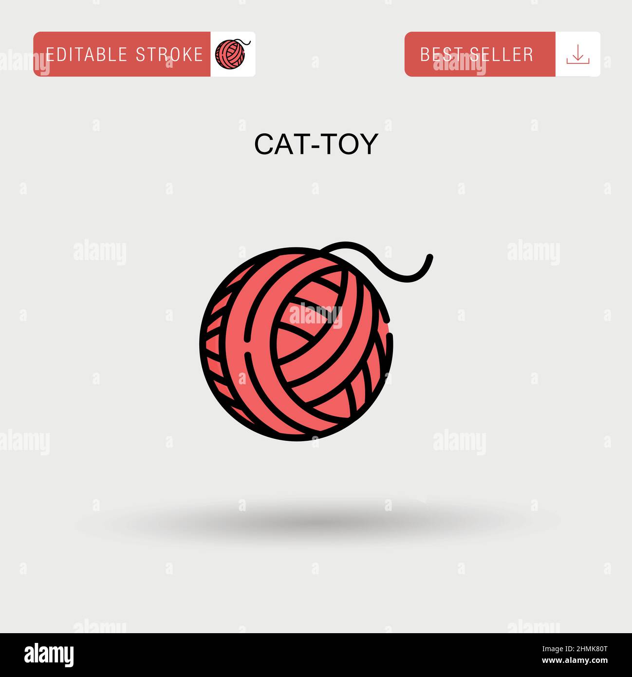 Fluffy cat toy Stock Vector Images - Alamy