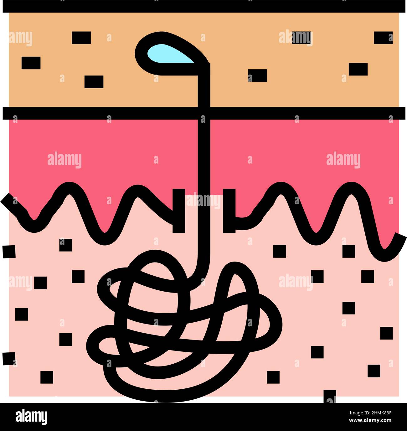 sweat skin production color icon vector illustration Stock Vector Image ...