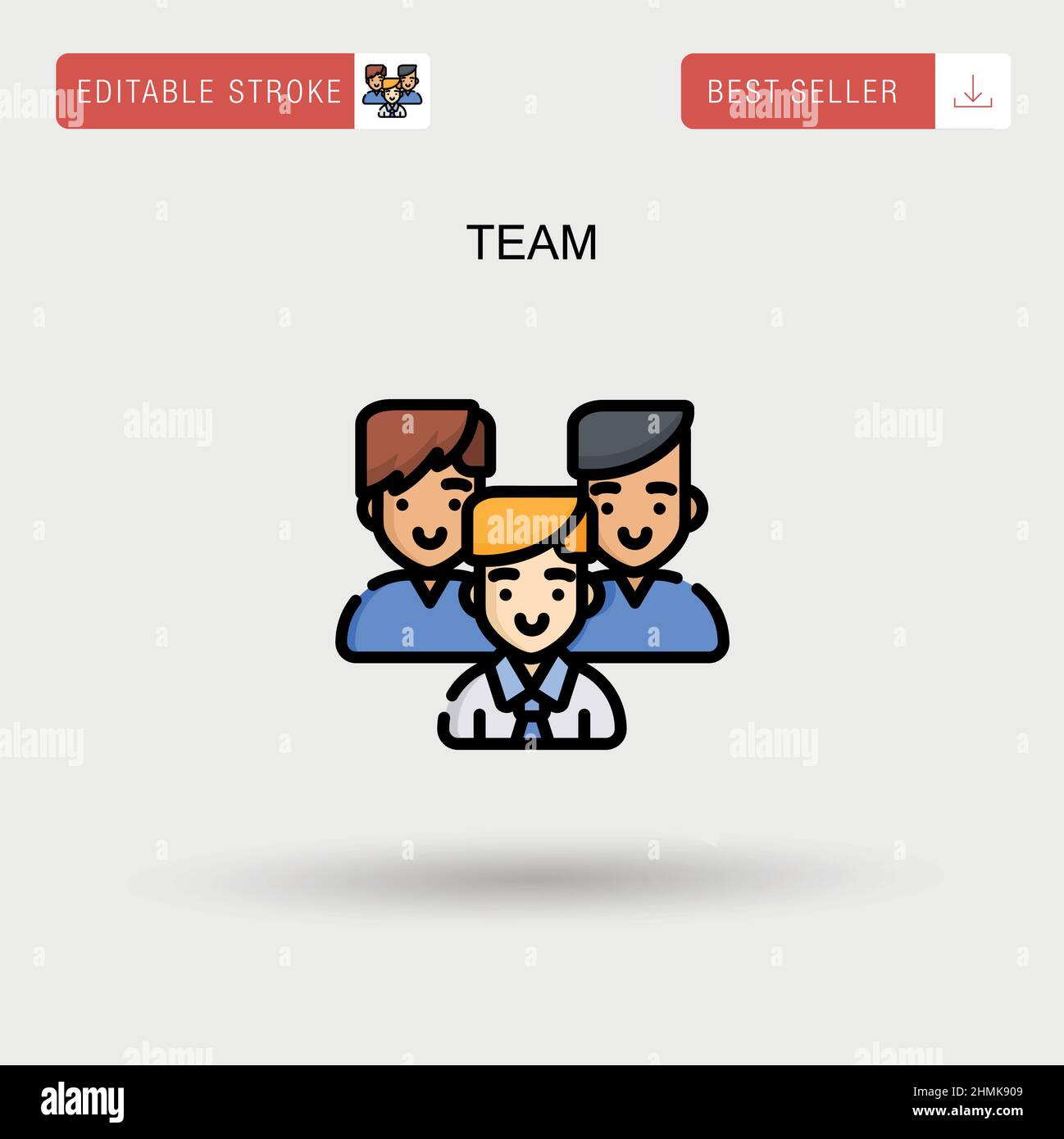 Team Simple vector icon Stock Vector Image & Art - Alamy