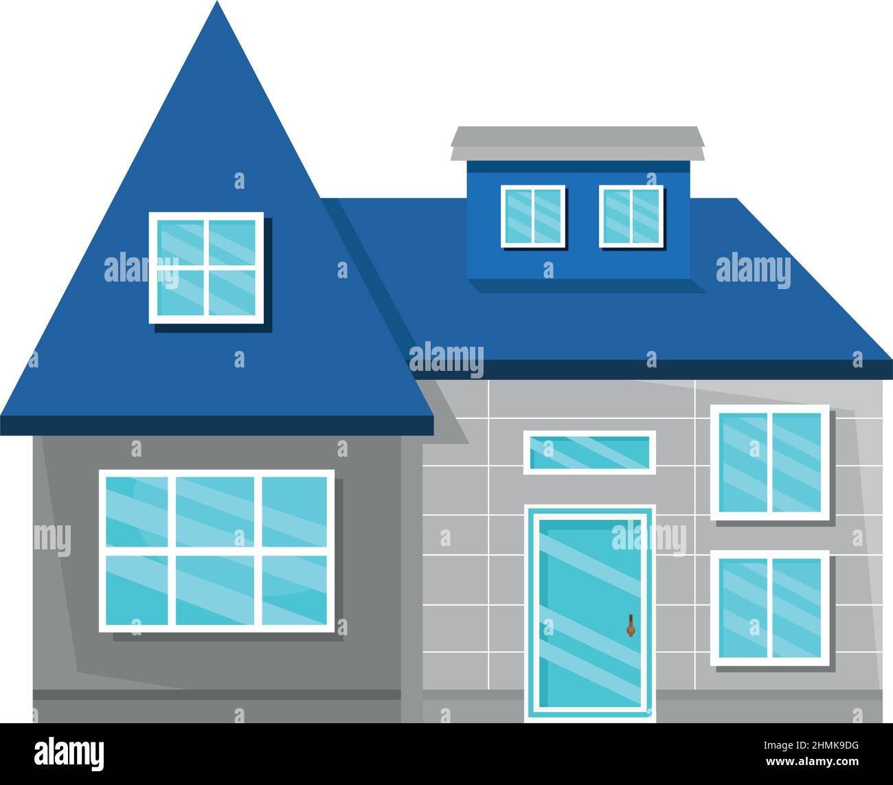 gray dream house facade Stock Vector Image & Art - Alamy