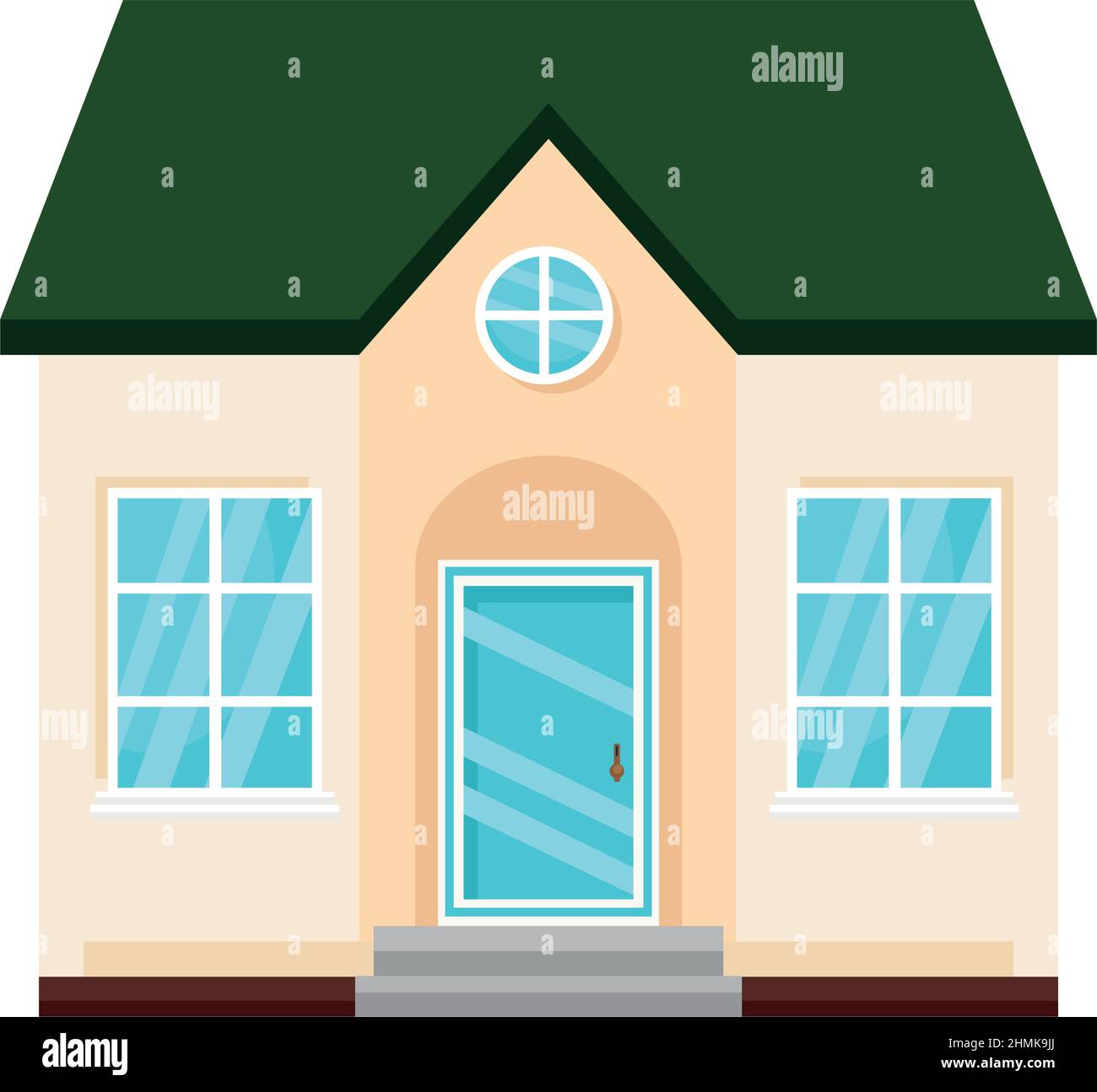 cream dream house facade Stock Vector Image & Art - Alamy