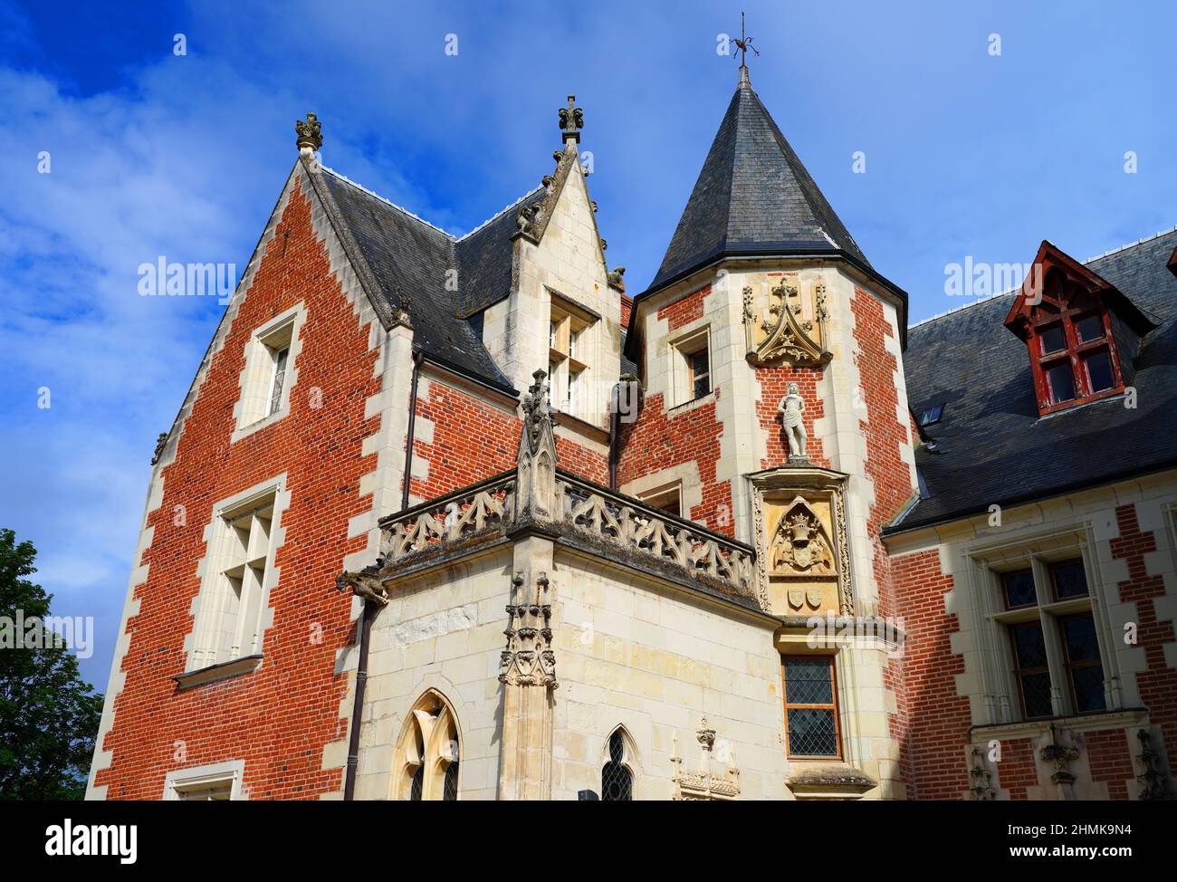 AMBOISE, FRANCE -22 JUN 2021- View of the Chateau du Clos Luce (former ...
