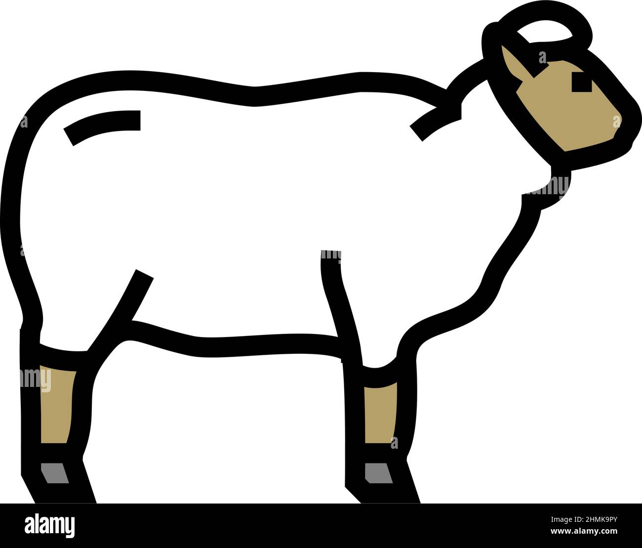 wool sheep color icon vector illustration Stock Vector Image & Art - Alamy