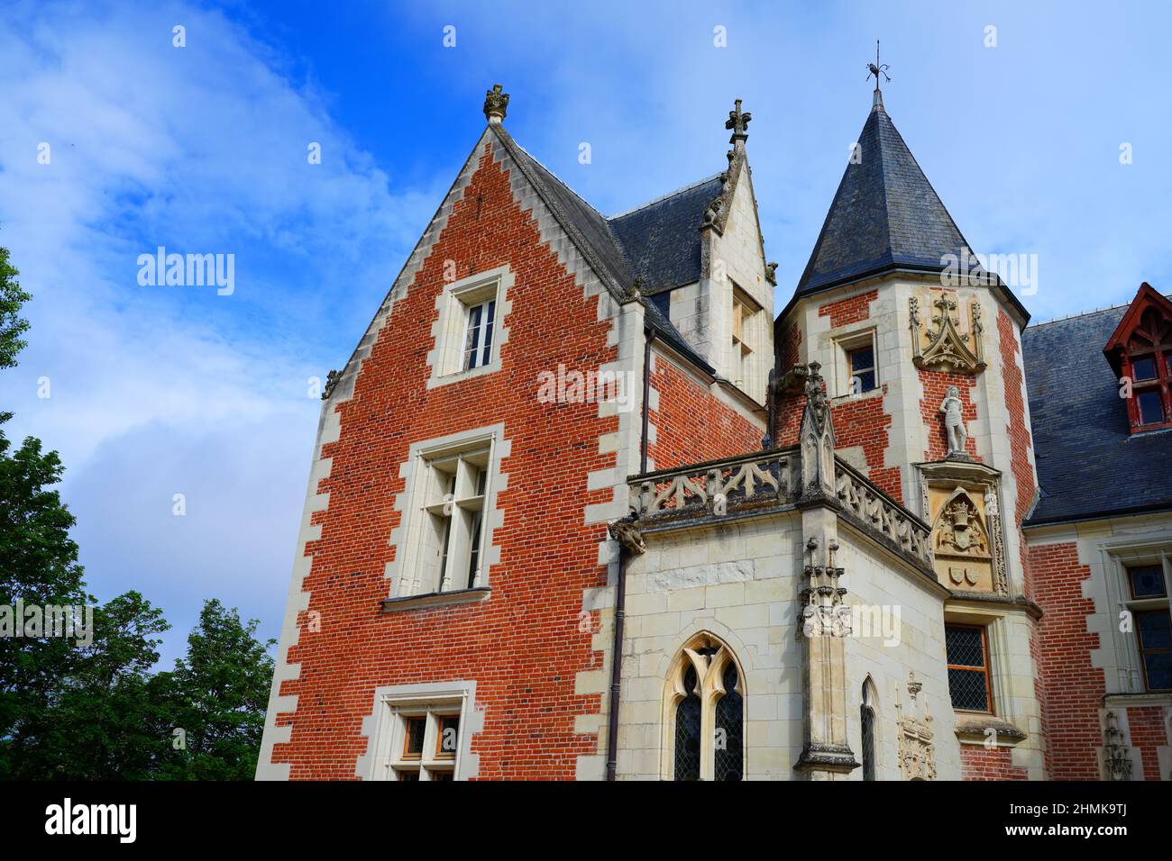 AMBOISE, FRANCE -22 JUN 2021- View of the Chateau du Clos Luce (former ...