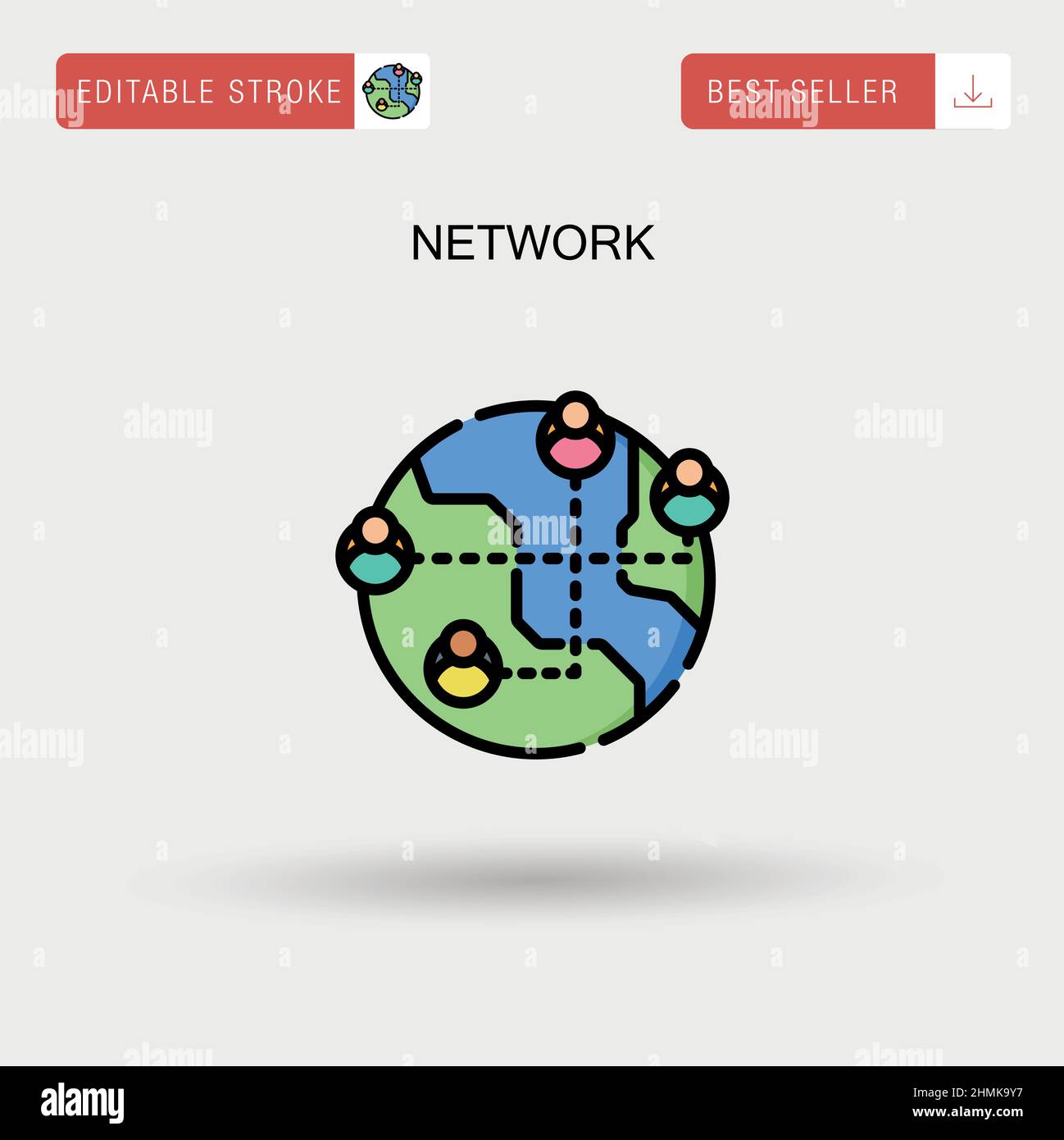 Network Simple vector icon Stock Vector Image & Art - Alamy