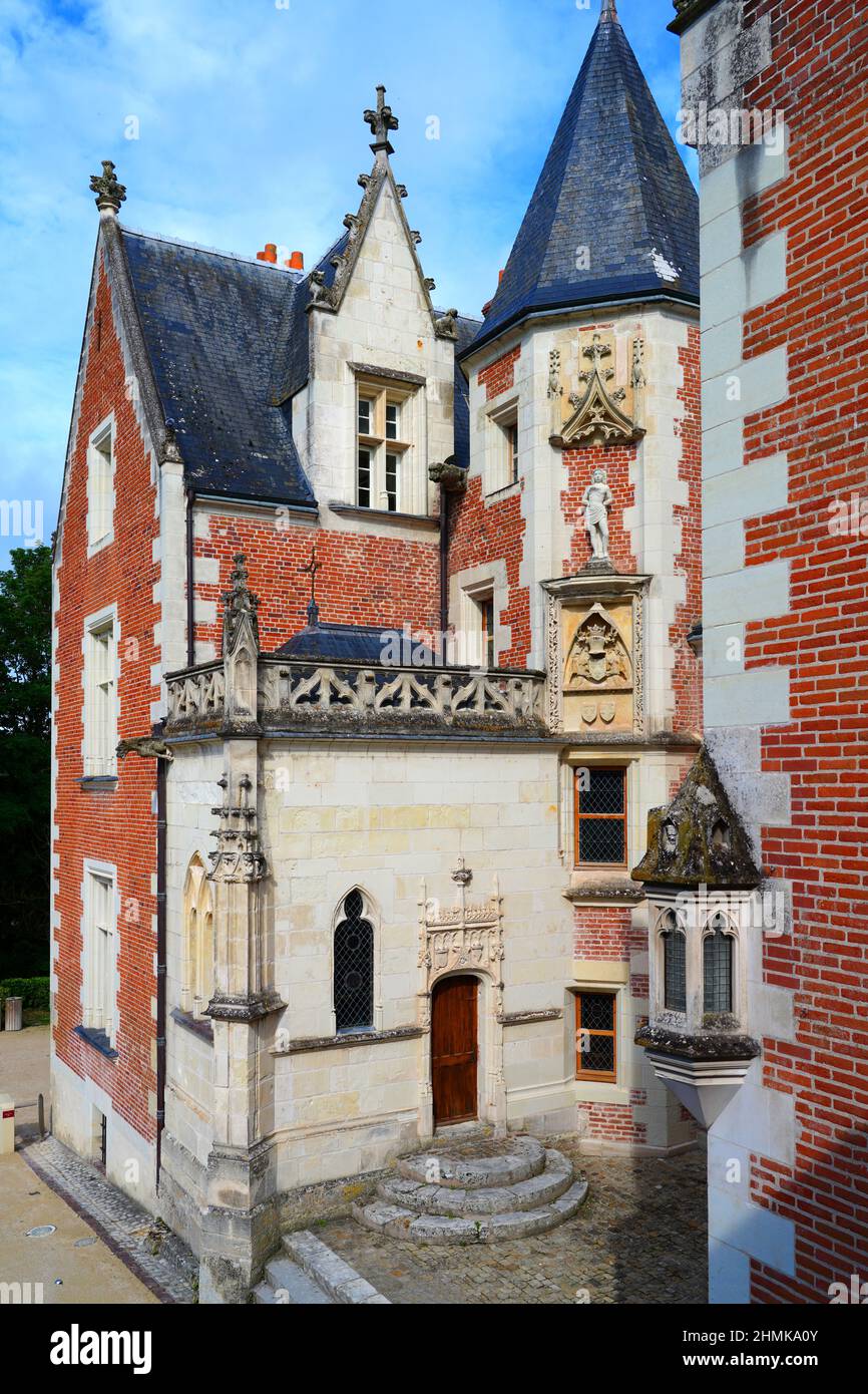 AMBOISE, FRANCE -22 JUN 2021- View of the Chateau du Clos Luce (former ...