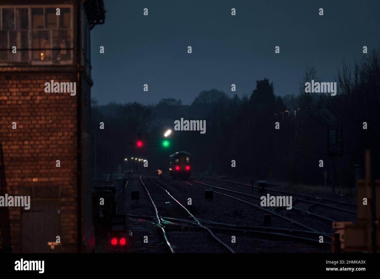 London Midland Bombardier class 172 train at Stourbridge junction on a ...