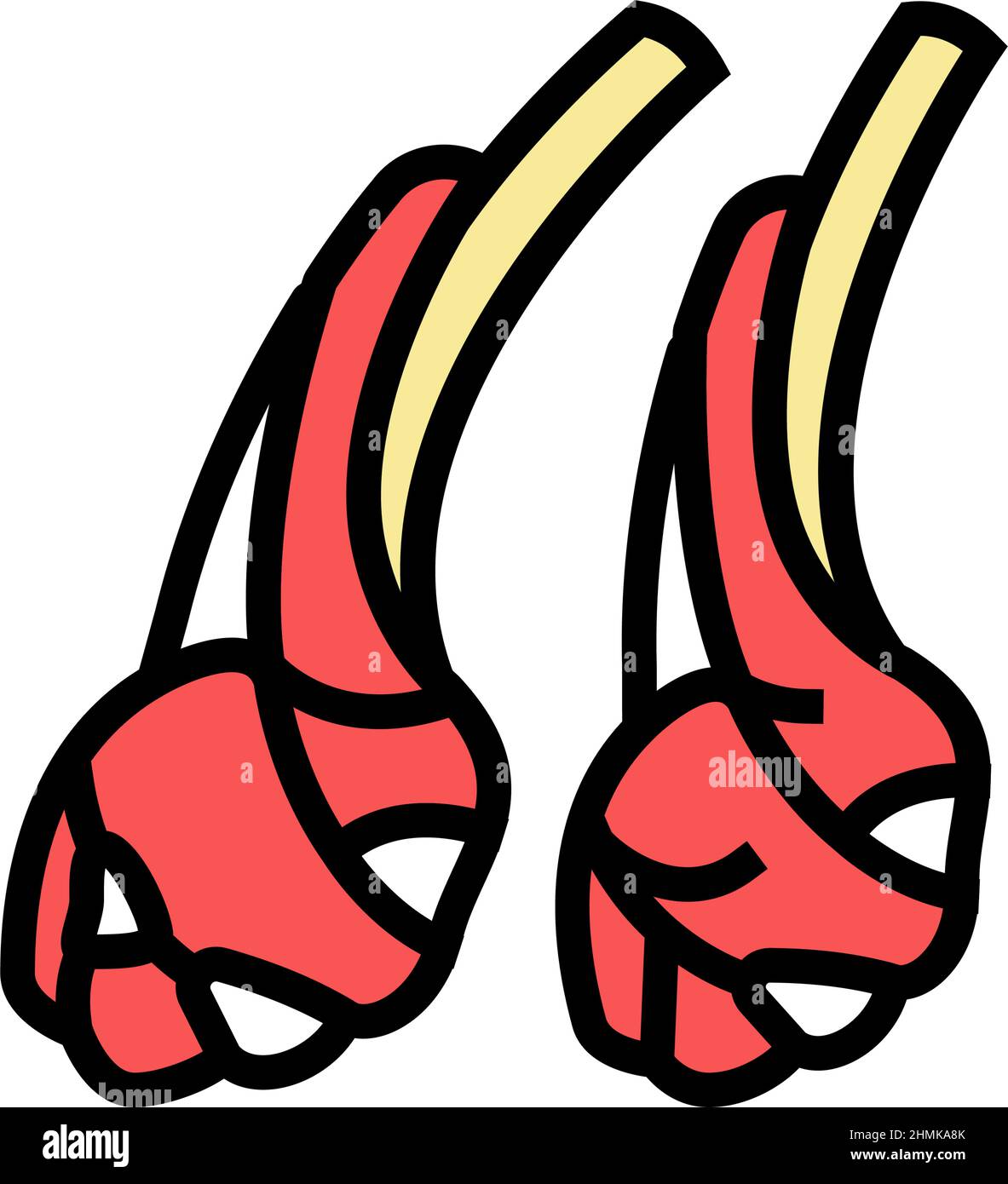 mutton meat color icon vector illustration Stock Vector Image & Art - Alamy