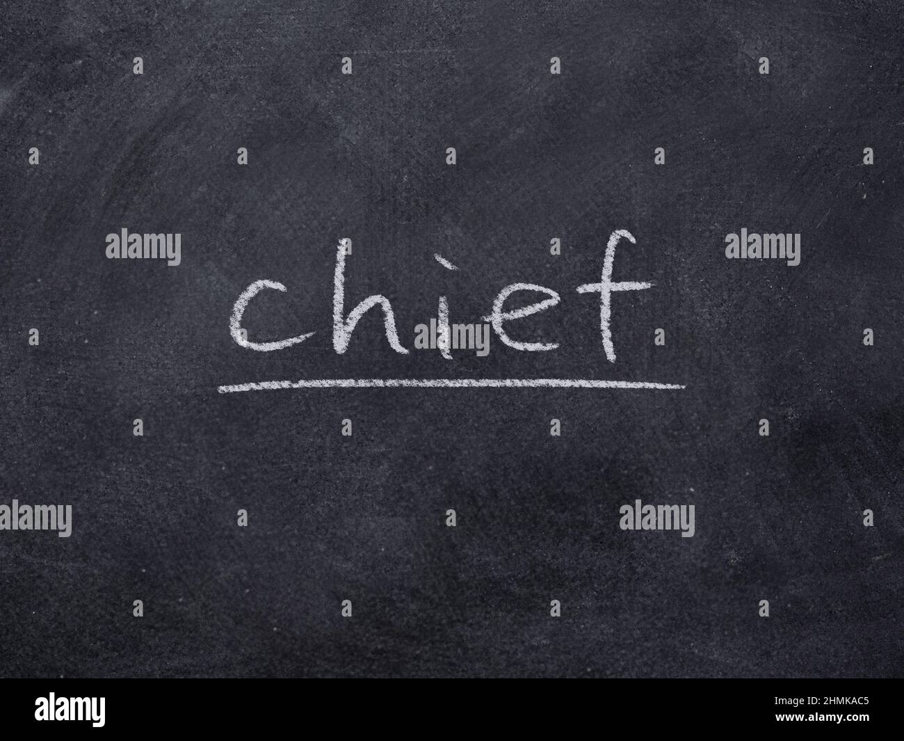 chief concept word on blackboard background Stock Photo - Alamy