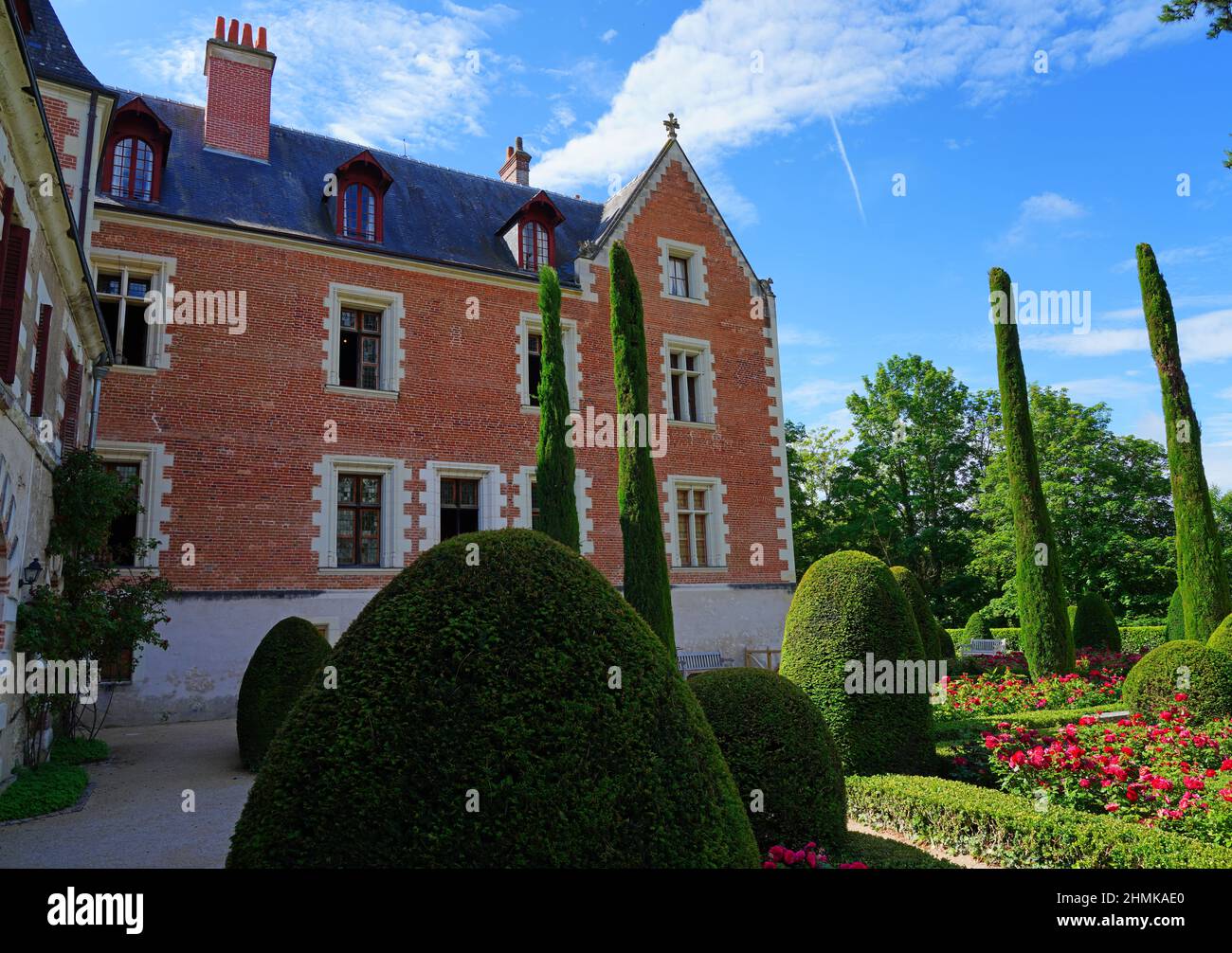 AMBOISE, FRANCE -22 JUN 2021- View of the Chateau du Clos Luce (former ...