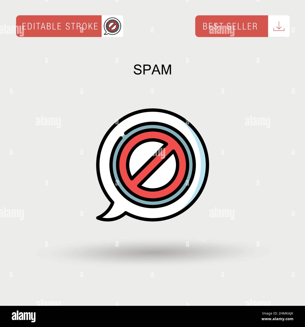 Spam Simple vector icon Stock Vector Image & Art - Alamy