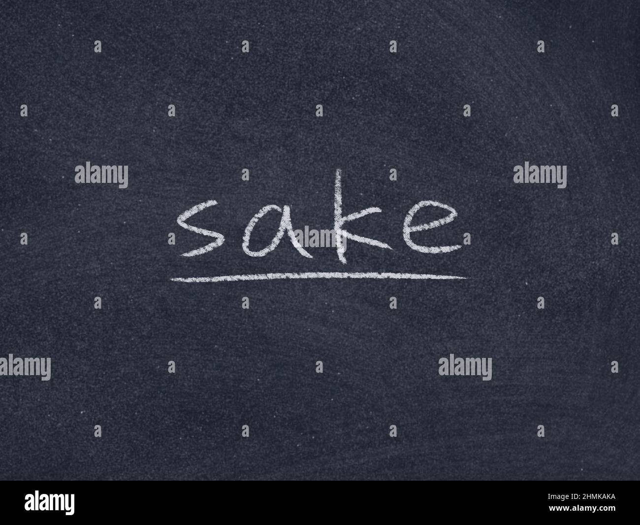 sake concept word on blackboard background Stock Photo - Alamy