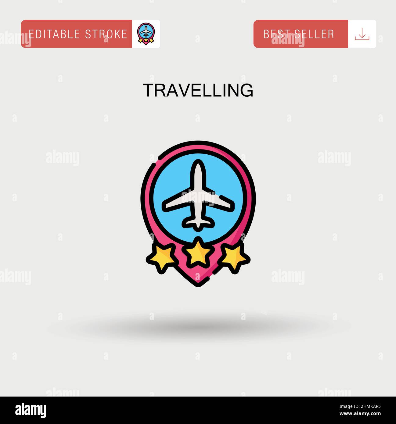 Travelling Simple vector icon Stock Vector Image & Art - Alamy