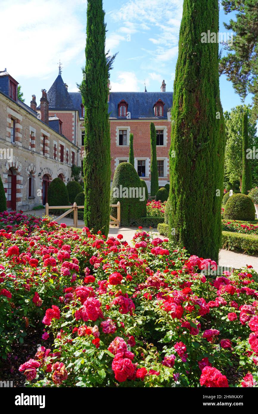 AMBOISE, FRANCE -22 JUN 2021- View of the Chateau du Clos Luce (former ...