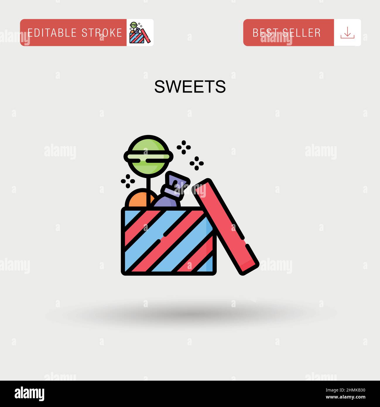 Top view pastry sweets Stock Vector Images - Alamy