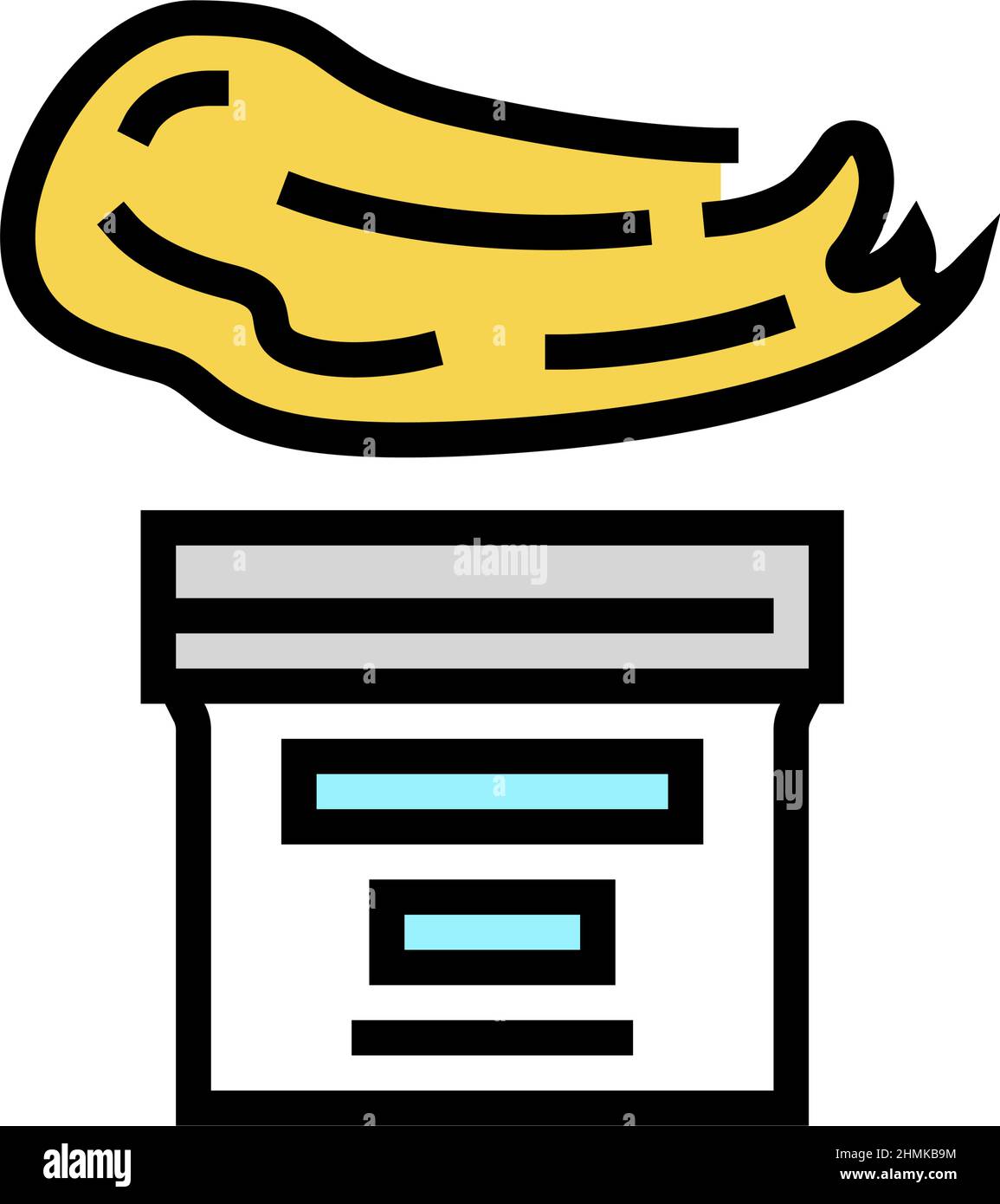 lanolin wool wax color icon vector illustration Stock Vector Image ...