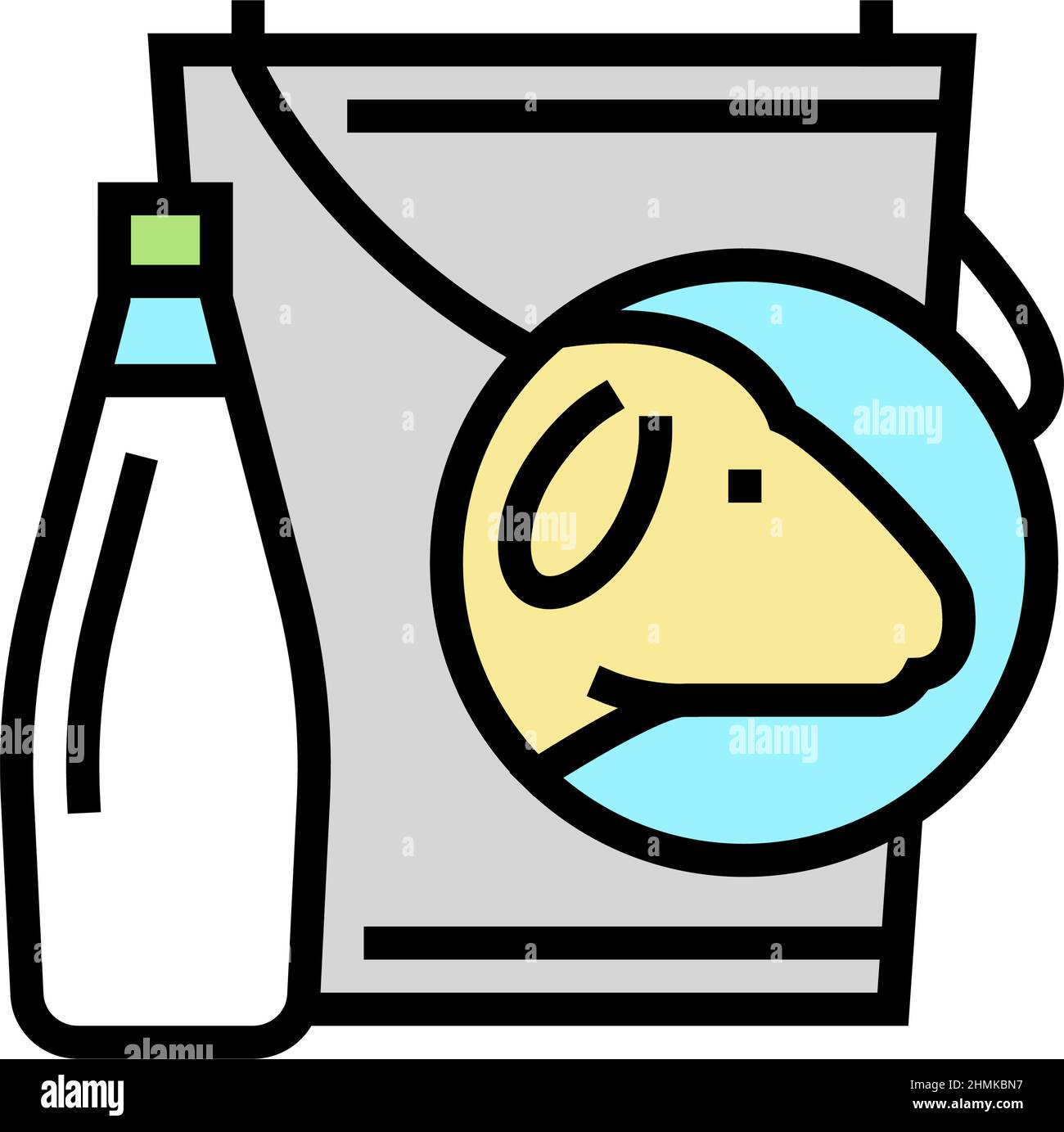 milk sheep color icon vector illustration Stock Vector Image & Art - Alamy