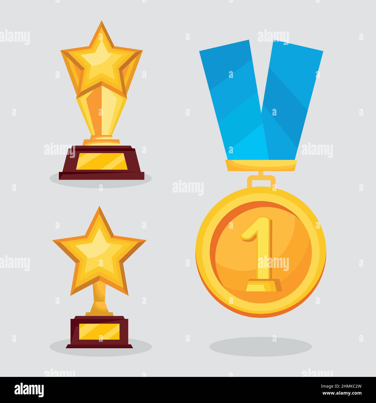 three golden awards icons Stock Vector Image & Art - Alamy