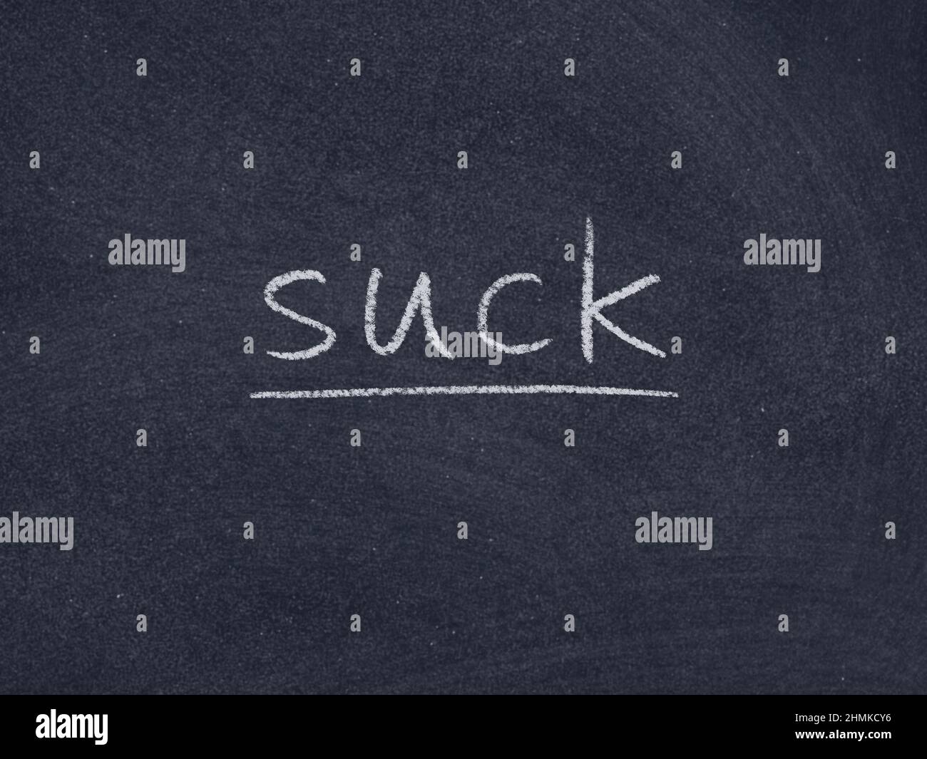 suck concept word on blackboard background Stock Photo - Alamy