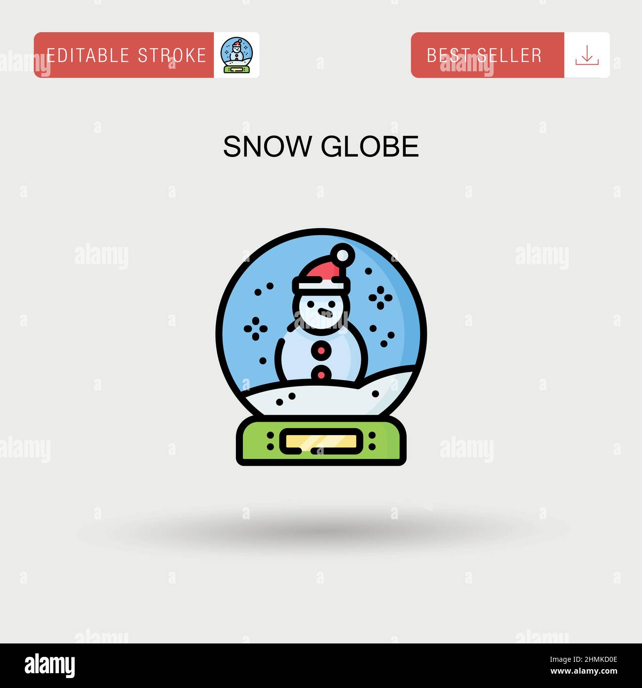 Snow globe ball Stock Vector Images - Alamy