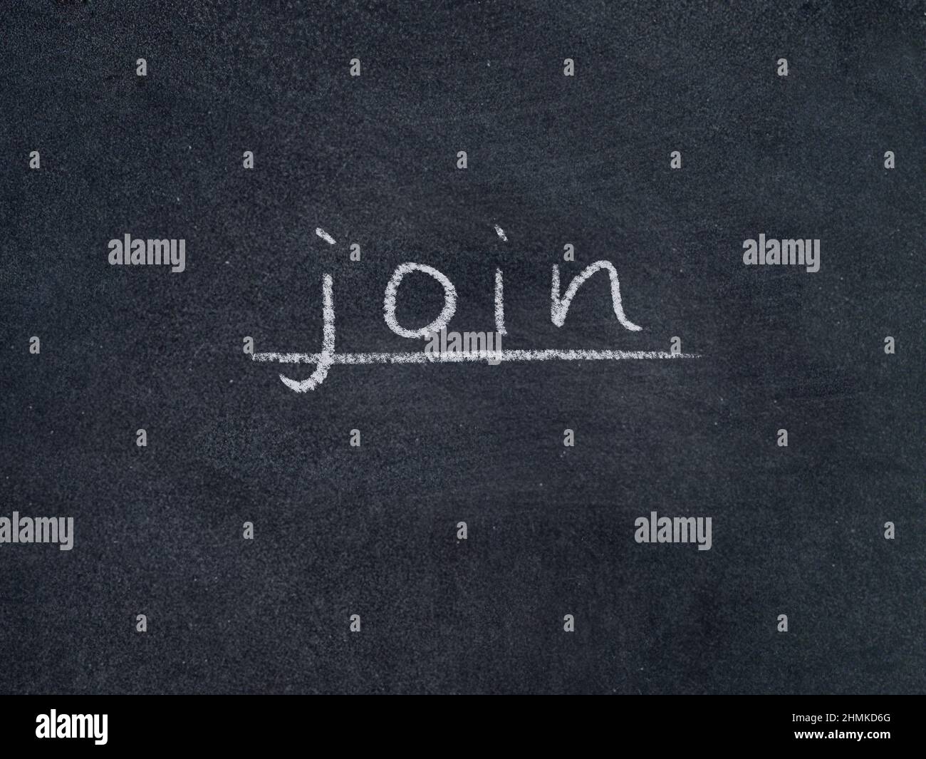 join concept word on blackboard background Stock Photo - Alamy