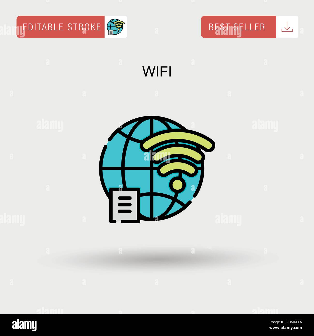 Wifi Simple vector icon Stock Vector Image & Art - Alamy