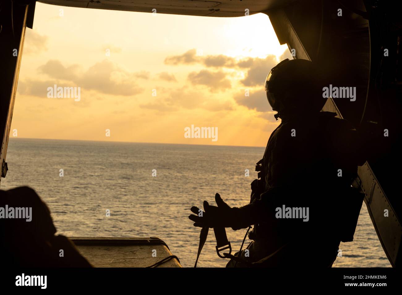 U.S. Marine Corps Cpl. Timothy Schul, a MV-22 Osprey crew chief with ...