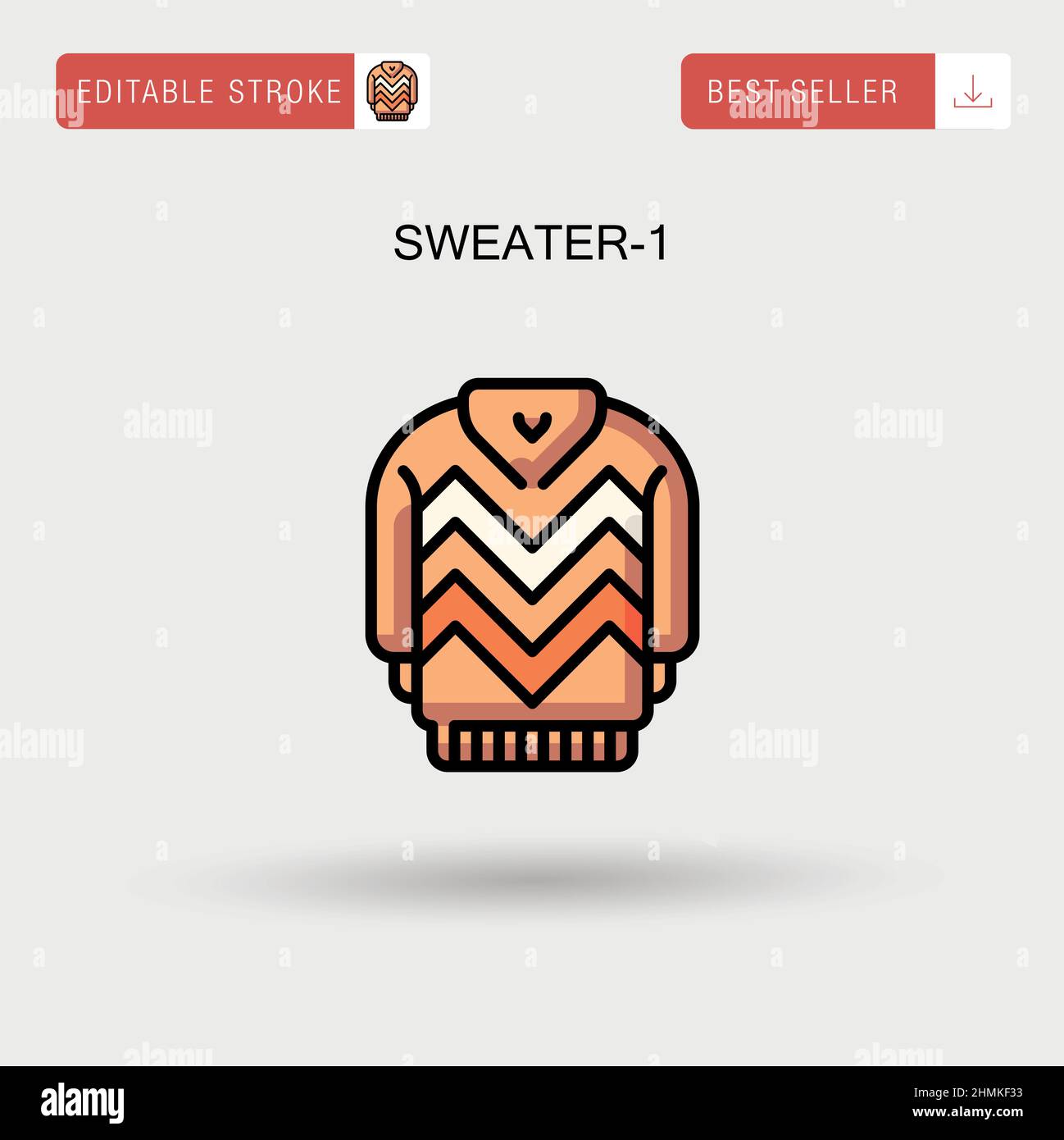 Wearing sweater Stock Vector Images - Alamy
