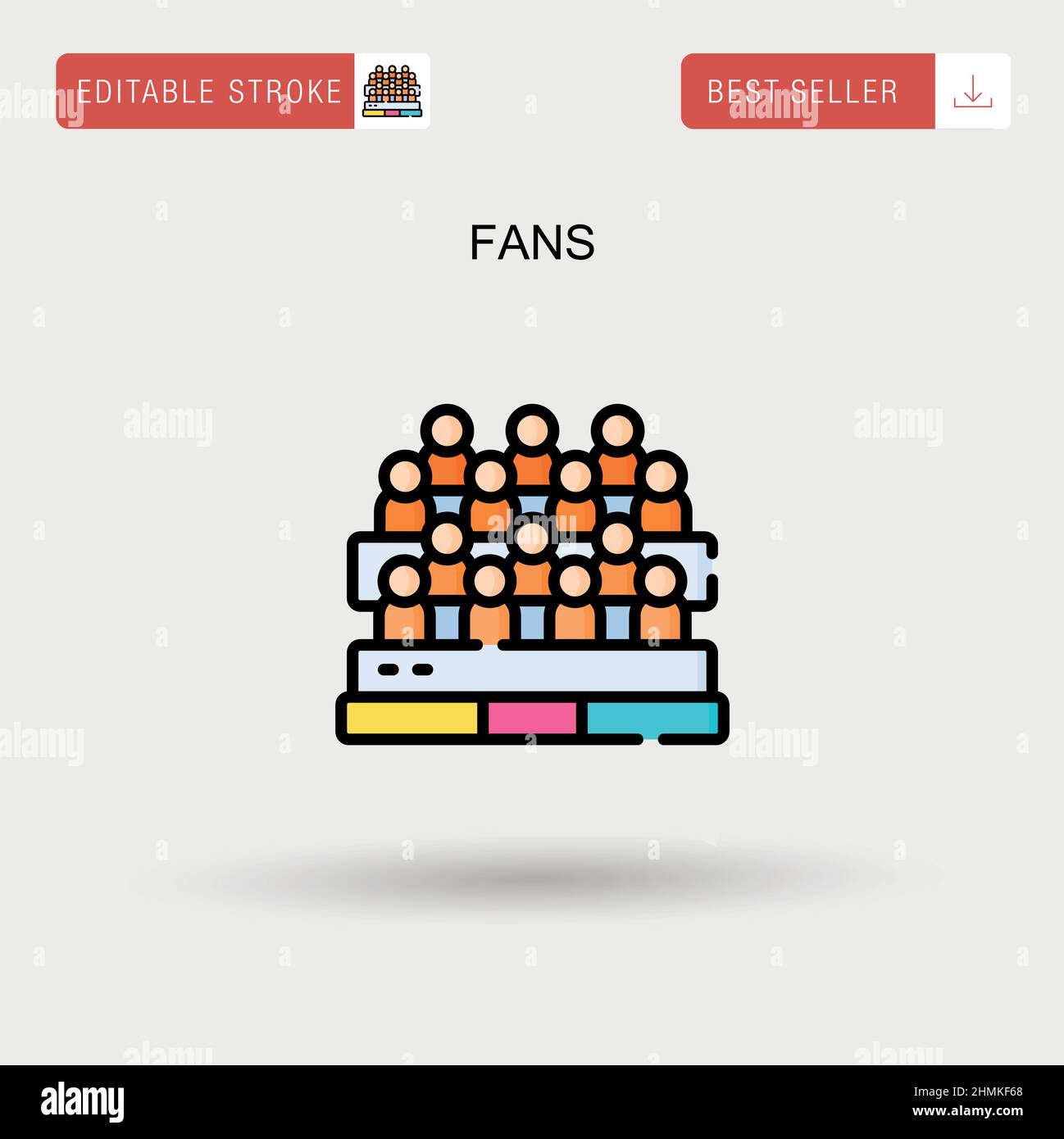 Fan fans audience Stock Vector Images - Alamy