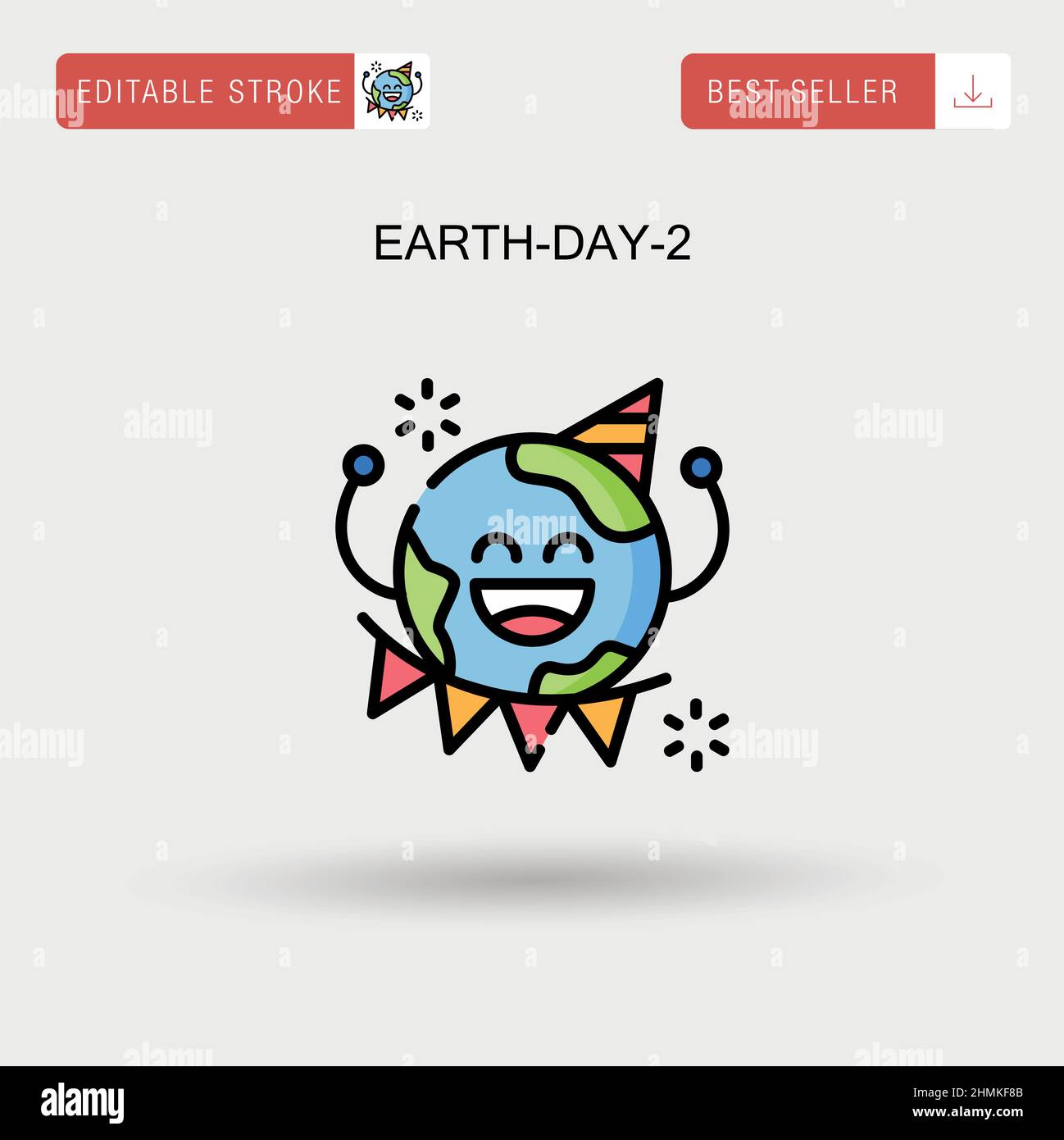 Earth-day-2 Simple vector icon Stock Vector Image & Art - Alamy