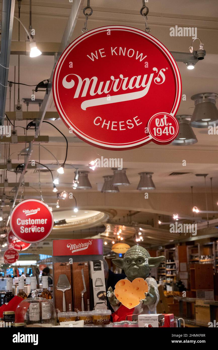 Murray's Cheese is a gourmet speciality shop located in the food hall ...