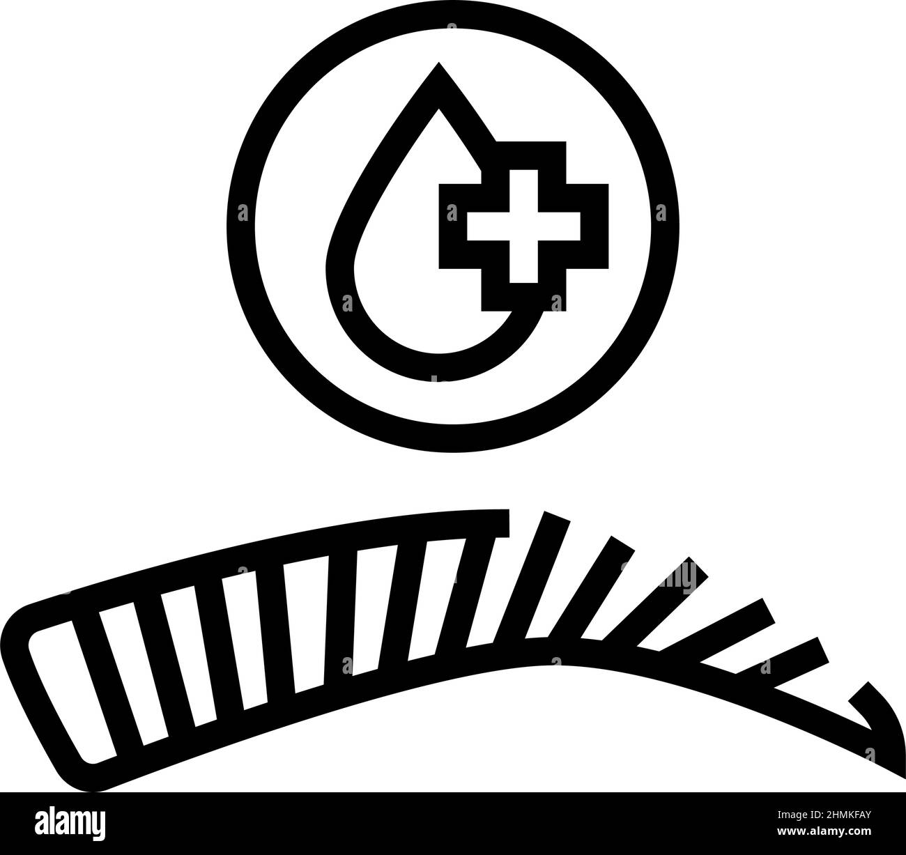 prepare for eyebrow treatment line icon vector illustration Stock ...