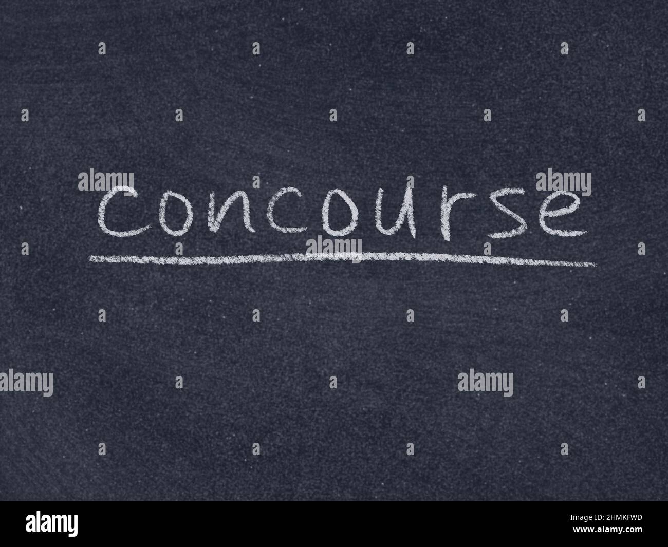 concourse concept word on blackboard background Stock Photo - Alamy