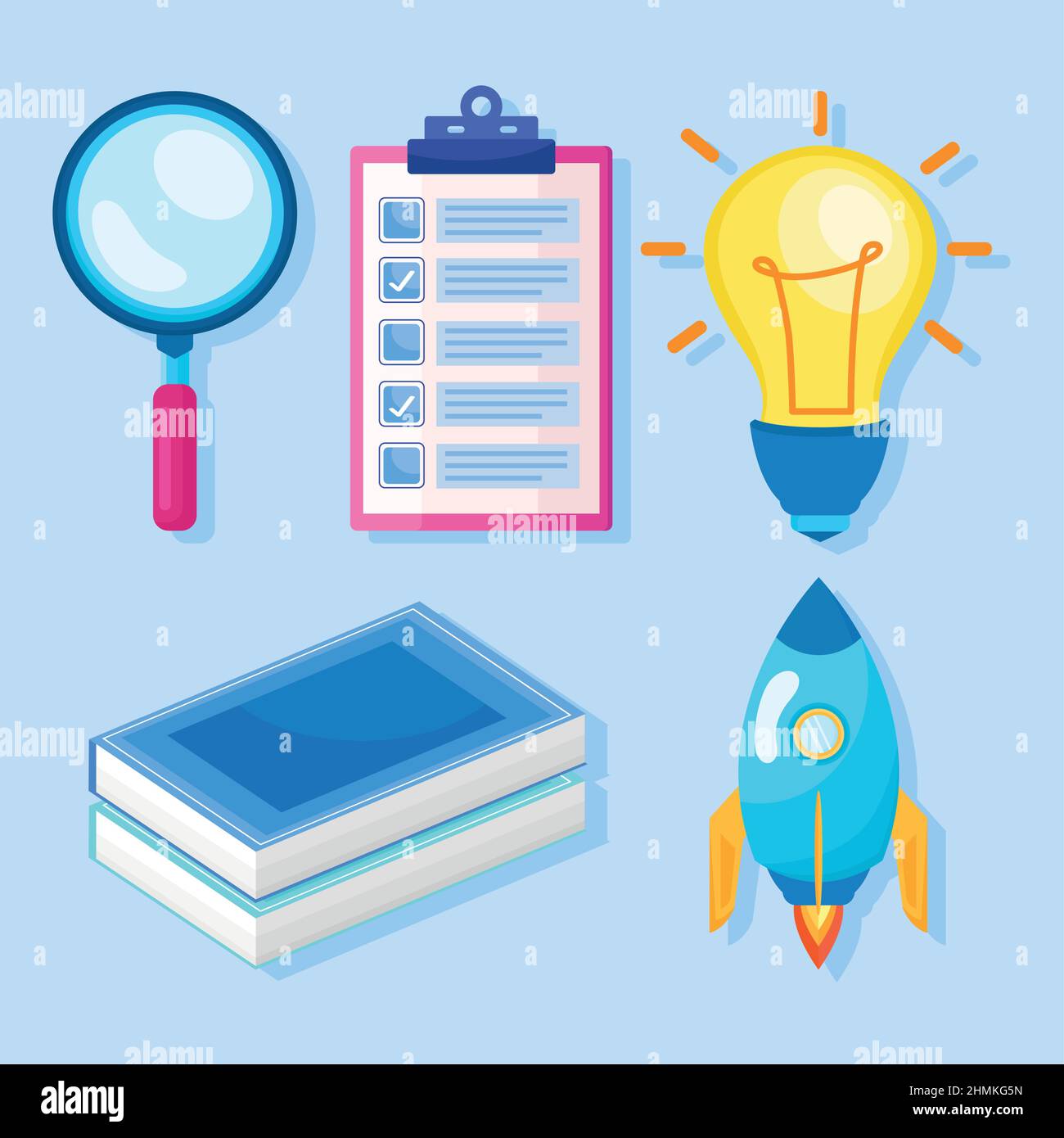 five knowledge concept icons Stock Vector Image & Art - Alamy