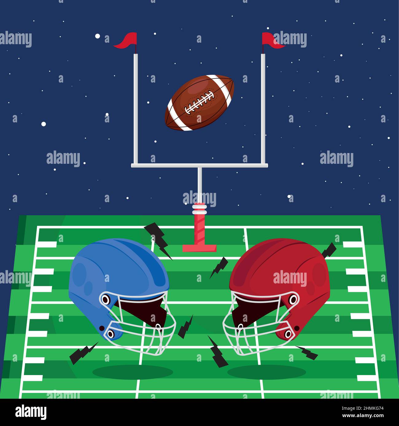american football match Stock Vector Image & Art - Alamy