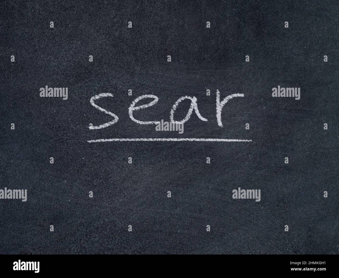 sear concept word on blackboard background Stock Photo - Alamy