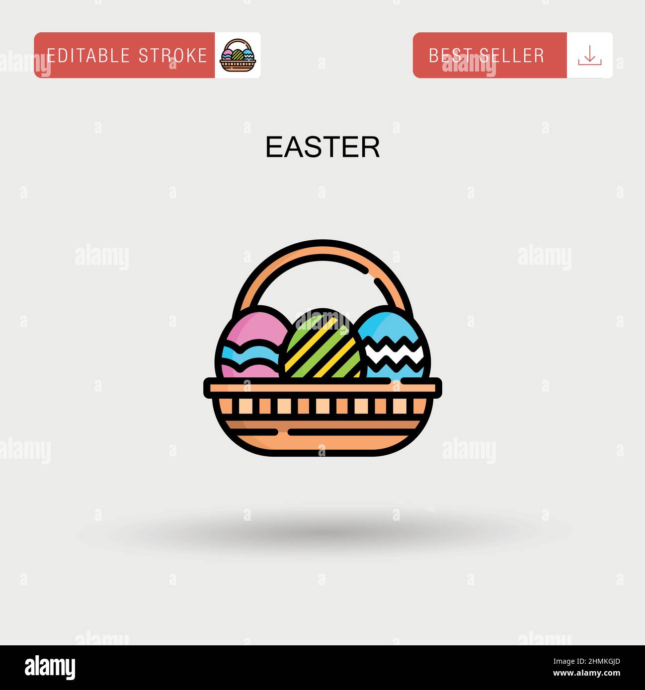 Easter Simple vector icon Stock Vector Image & Art - Alamy
