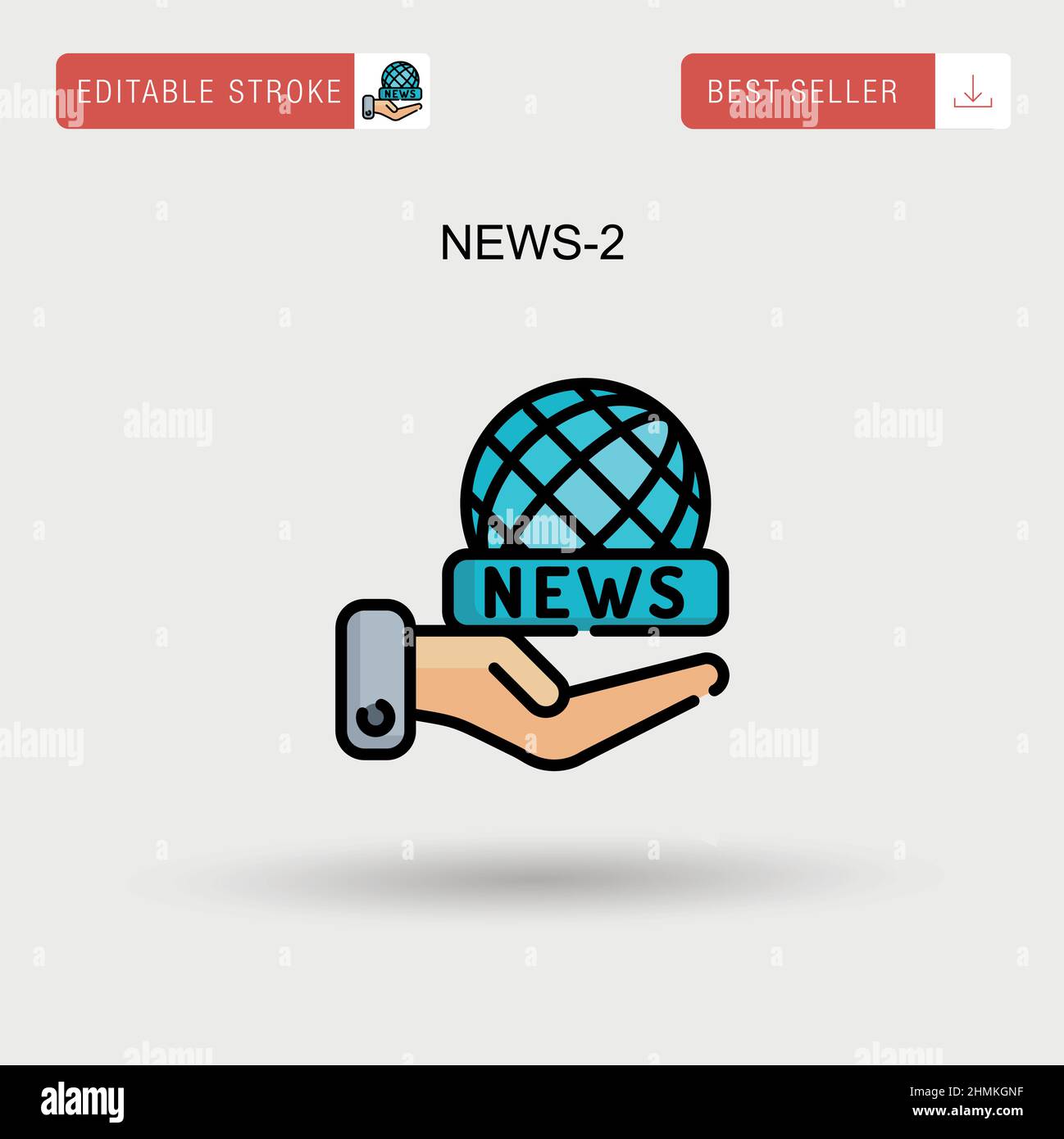 News-2 Simple vector icon Stock Vector Image & Art - Alamy