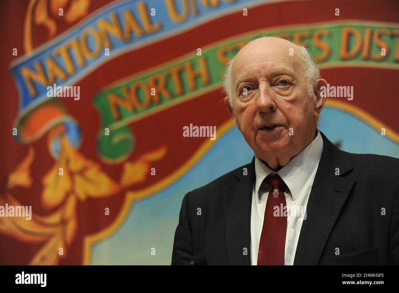 Birmingham, England. 10th. February, 2022 Arthur Scargill, former ...