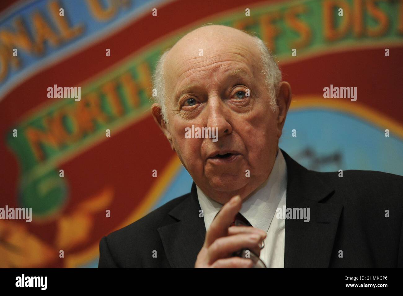 Birmingham, England. 10th. February, 2022 Arthur Scargill, former ...