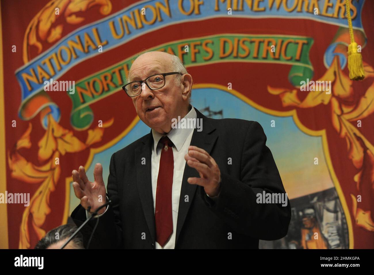 Birmingham, England. 10th. February, 2022 Arthur Scargill, former ...