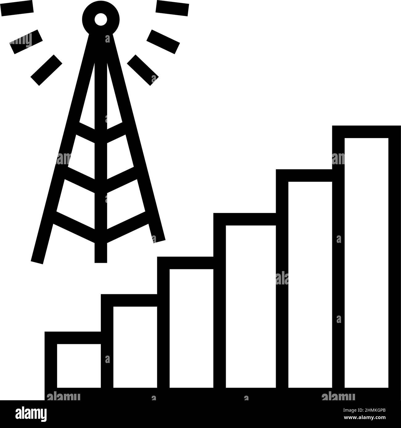signal connection line icon vector illustration Stock Vector Image ...