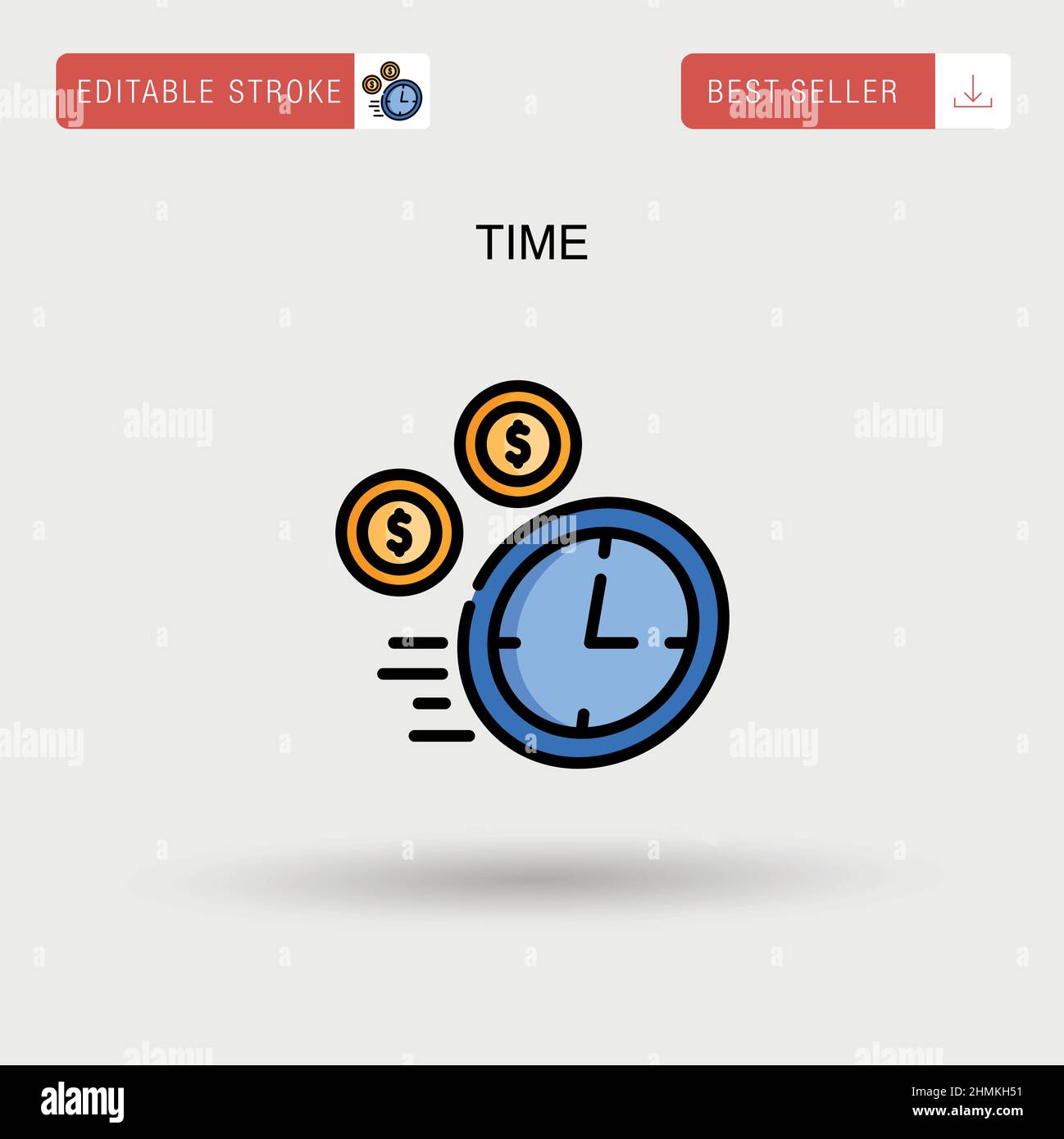 Time Simple vector icon Stock Vector Image & Art - Alamy